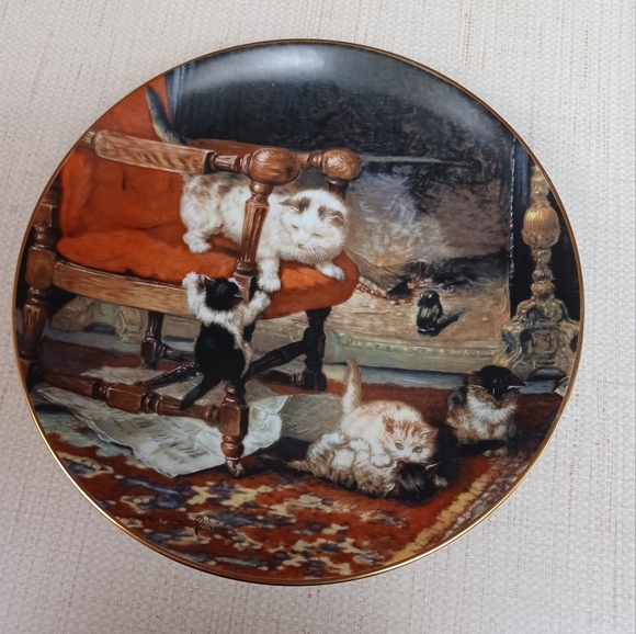Wall Decor | Frisky Felines Cat Plate 1991 Decor Henriette Ronner ...